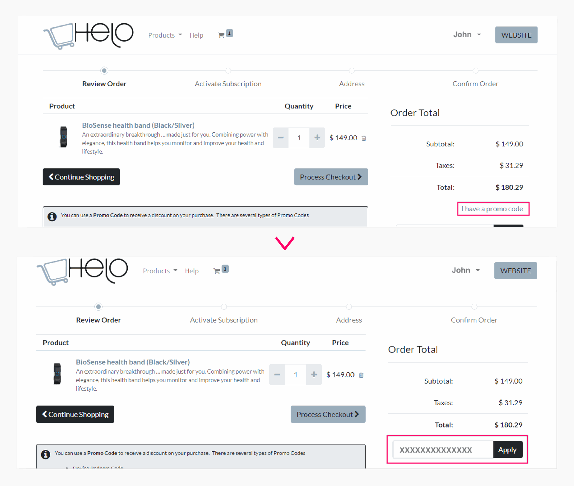 How do I Redeem a Promo Code? | helo.shop